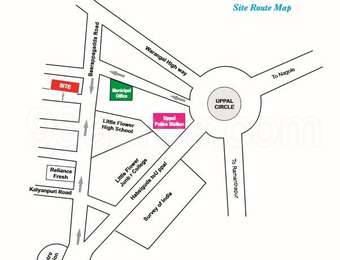 Aditya Constructions Aditya Enclave Uppal Map - Uppal, Hyderabad ...