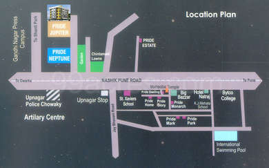 Aditya Developers Nasik Aditya Pride Jupiter Map - Matoshree Nagar ...