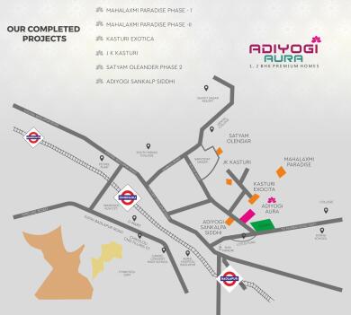 Adiyogi Group Adiyogi Aura Map - Ambernath West, Thane Location Map