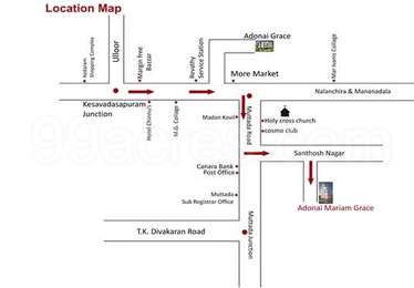 Adonai Shelters Builders Adonai Mariam Grace Map - Muttada, Trivandrum ...