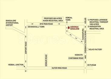 Adonai Shelters Builders Adonai Shalom Map - Narasapura, Bangalore ...