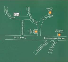 Adya Group Builders Adya Highrise Map - Barisha, Kolkata South Location Map