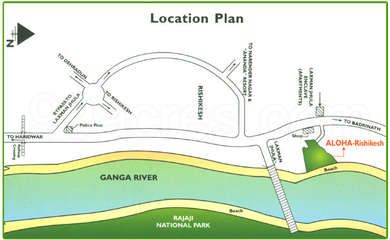 AEZ Group AEZ Aloha Rishikesh Map - Tapovan, Rishikesh Location Map