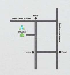AFRA Projects AFRA Polaris Map - Moshi, Pune Location Map