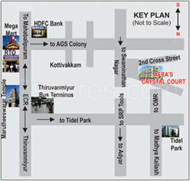 Afraah Constructions Afraahs Crystal Court Map - Swaminathan Nagar ...