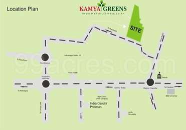 MS Group MS Kamya Greens Map - Chinhat, Lucknow Location Map