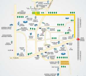 Agarwal Group Builders Vrindavan Township Map - Virar, Mumbai Location Map