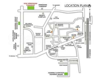 Agarwal Group and Viva Vrindavan Builders Krishna Residency Map ...