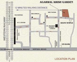 Agarwal Group Agarwal Krish Garden Map - Nalasopara, Mumbai Location Map