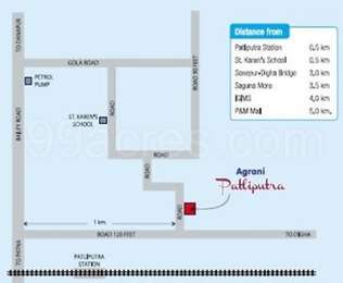 Agrani Homes Agrani Patliputra Map - Indrapuri, Patna Location Map