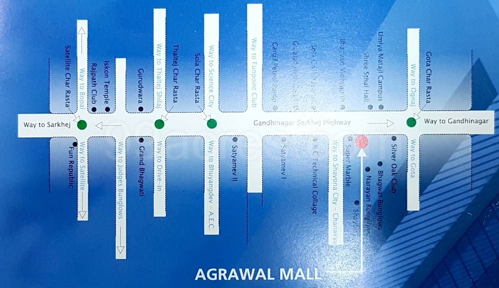 Agrawal Mall Ahmedabad West, Sola Resale Price List, Brochure, Floor Plan, Location Map & Reviews