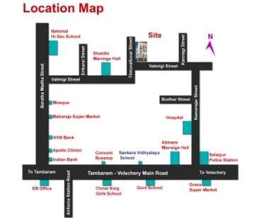 AH Infrastructure AH The Elite Enclave Map - East Tambaram, Chennai ...
