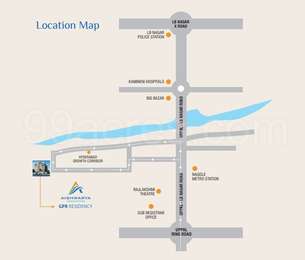 AISHWARYA CONSTRUCTIONS Aishwarya GPR Residency Map - Nagole, Hyderabad ...