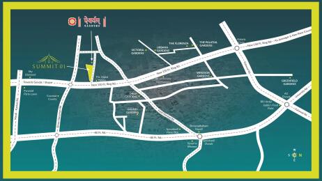 Dilip Ladani Associates The Summit One Map - Mavdi, Rajkot Location Map