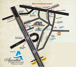Ajantha Constructions Ajantha Royal Map - Konappana Agrahara ...