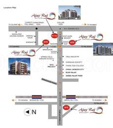 Ajay Raj Builders Ajay Raj Hill View Map - Nagzari, Palghar Location Map