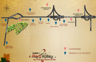 Ajmal Properties Ajmal Flora Valley Map - Devanahalli, Bangalore ...