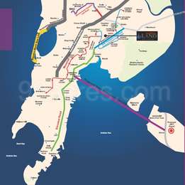 Ajmera Group Ajmera Treon Map - Wadala East, Mumbai Harbour Location Map