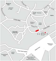 Ajmera Group Ajmera Summit Map - Kalina, Mumbai South West Location Map