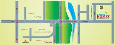 Ajnara Group Ajnara Homes Map - Greater Noida West Location Map