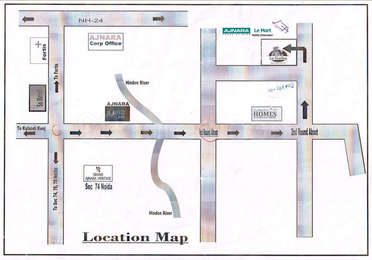 Ajnara Group Ajnara Le Mart Map - Greater Noida West Location Map