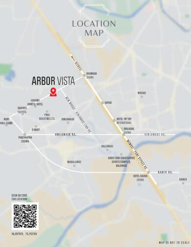 Ak Surana Developers Ak Arbor Vista Map - Wakad, Pune Location Map