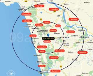Akar Realty Akar Sanjewels Map - Salcete, Goa Location Map