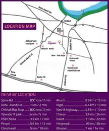 Aksha Group and Crystal Properties Aksha Elegance Map - Chikhali, Pune ...
