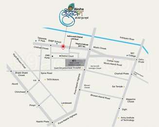 Aksha Group Builders Aksha Vrundavan Map - Chikhali, Pune Location Map