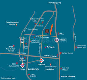 Akshar Developers Akshar Business Park Map - Vashi, Navi Mumbai ...