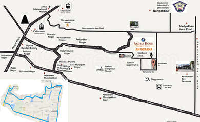 Akshar Home Builders Akshar Anugraha Map - Subham Nagar, GST Road ...