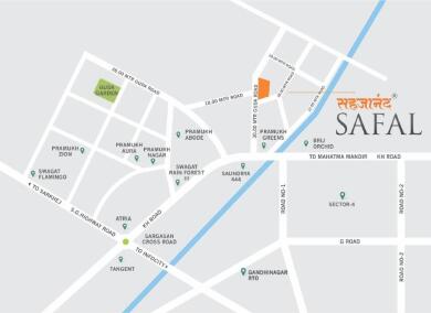 Akshar Infra Project and Sahajanand Group Sahjanand Safal Map ...