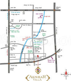 Akshar Spacelinks Akshar Villas Map - Vatva, Ahmedabad East Location Map