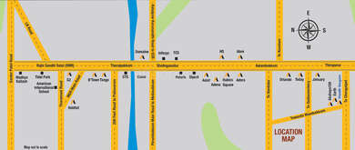 Akshaya Vaan Megam Map - Thiruporur, Chennai South Location Map
