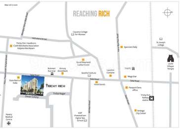 Akshaya Trichy Rich Map - Uraiyoor, Trichy Location Map