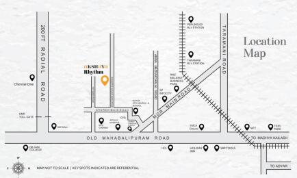 Akshaya Estates Realty LLP Akshaya Rhythm Map - Perungudi, Chennai ...
