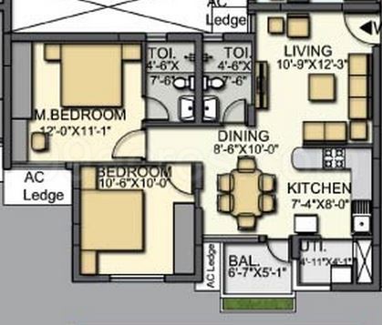 Akshaya Builders Akshaya January Floor Plan - Akshaya January OMR ...