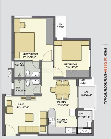 Akshaya Builders Akshaya January Floor Plan - Akshaya January OMR ...