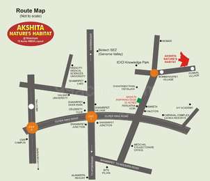 Akshita Infra Akshita Natures Habitat Map - Shamirpet, Secunderabad ...