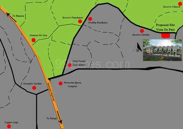 Al Mustafa Developers Vista De Paix Map - Socorro, North Goa Location Map