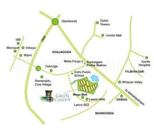 Alekhya Homes and Hallmark Constructions Mulberry Apartments Map ...