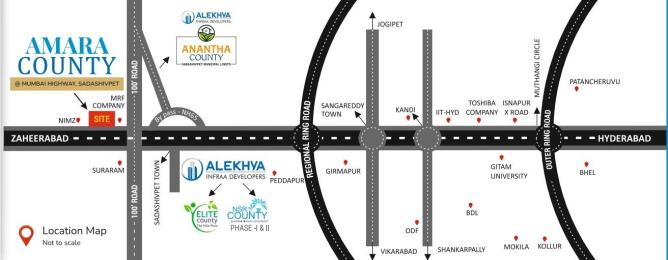 Alekhya Infraa Developers Alekhya Amara County Map - Sadashivpet ...