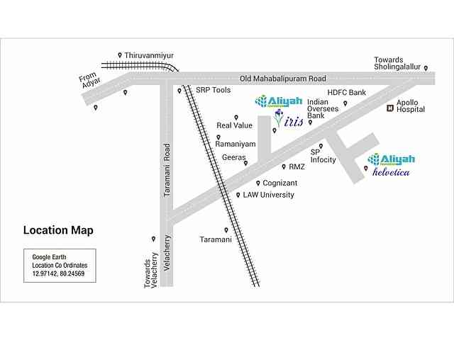 Aliyah Iris Chennai South, Taramani Resale Price List, Brochure, Floor ...