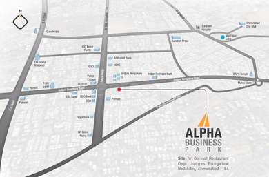 Alpha Megacon Alpha Business Park Map - Bodakdev, Ahmedabad West ...