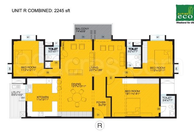 Alpine Eco Apartment Floor Plan | Viewfloor.co