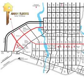 Aman City Developer Aman Floors Map - Sunny Enclave, Mohali Location Map