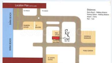 Aman Builder Aman Constructions RK Tower Map - Baina, Goa Location Map