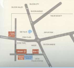 Aman Developers Aman Plaza Map - Vatva, Ahmedabad East Location Map