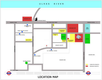 Amar Group Builders Raj Vaibhav NX Map - Dombivli West, Thane Location Map