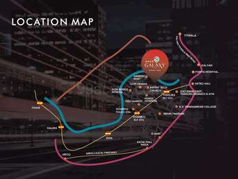Amar Realty Amar Galaxy Map - Dombivli West, Mumbai Location Map